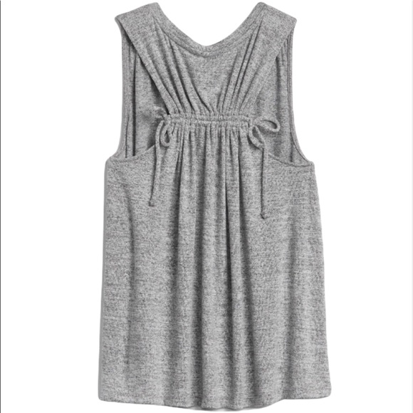 GAP | Tops | Nwt Gap Grey Cinched Back Tank | Poshmark